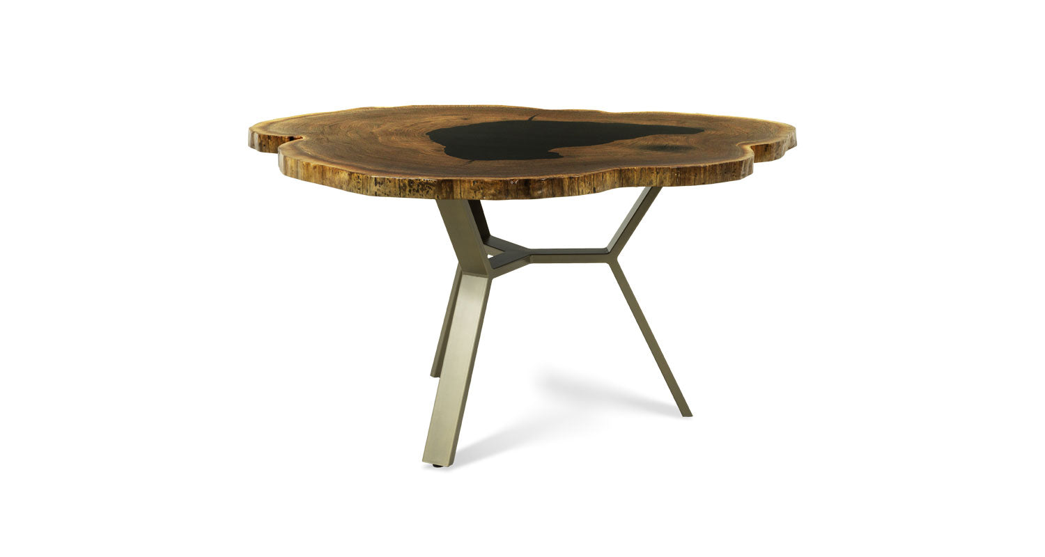 1145 Walnut Live Edge Round Table 50" D – Created Hardwood